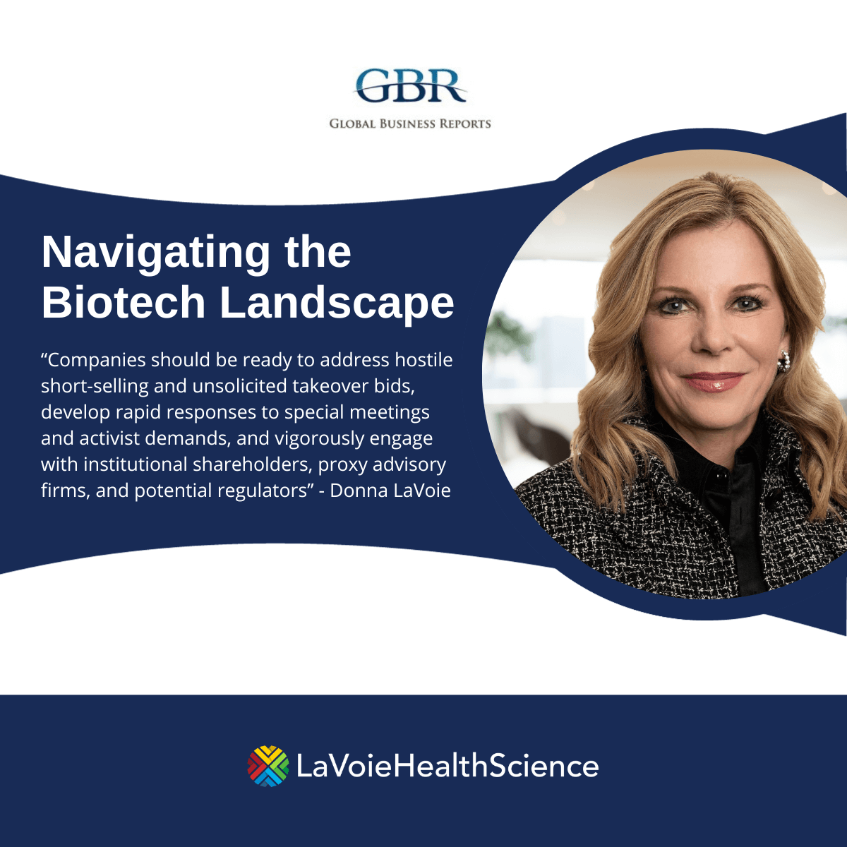 GBR Connect Series – Interview with Donna LaVoie, LaVoieHealthScience ...